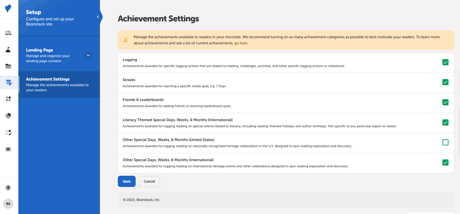 Schools: Achievements process, standards, and upcoming content ...
