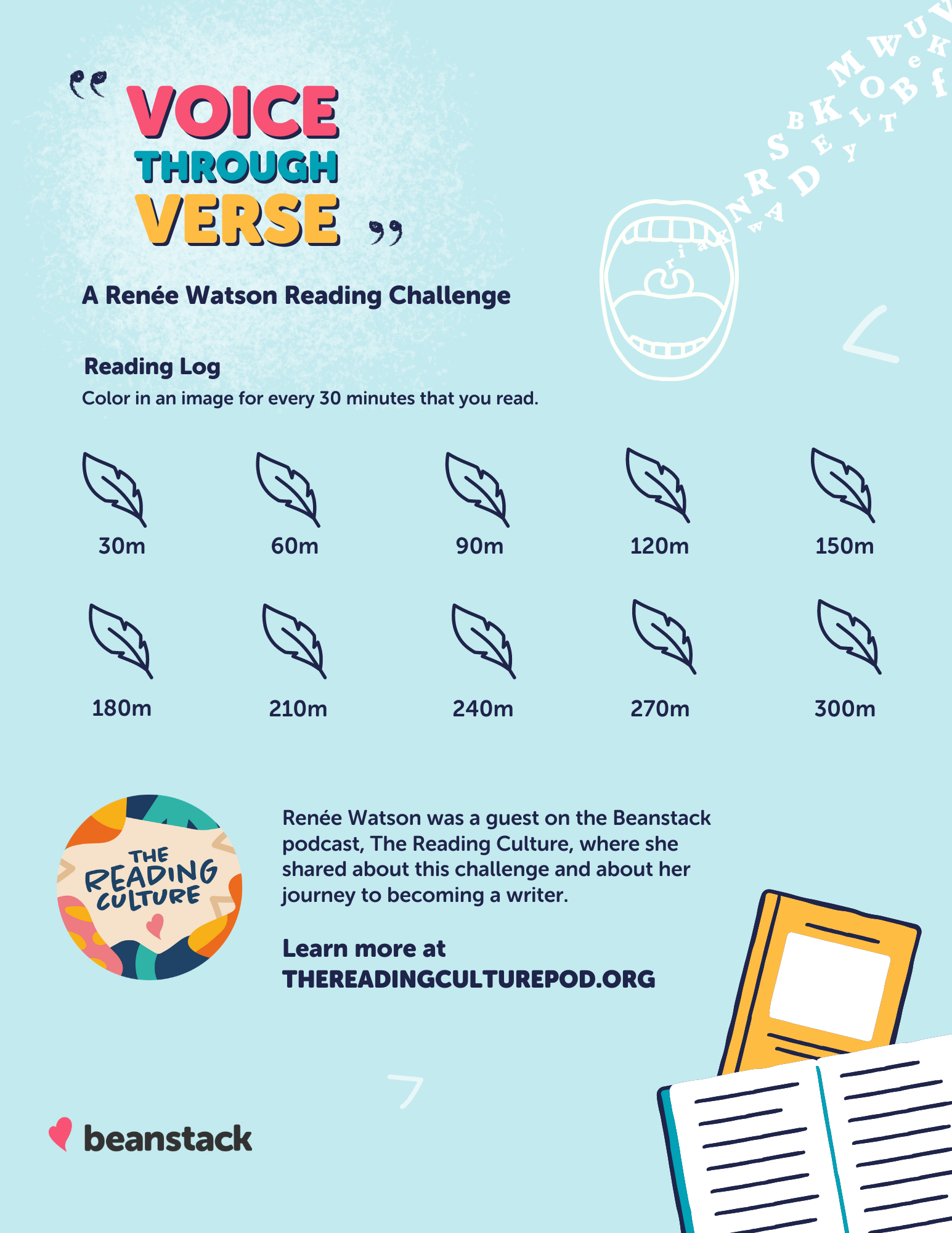 Voice Through Verse: A Renée Watson Reading Challenge – Beanstack Help Center