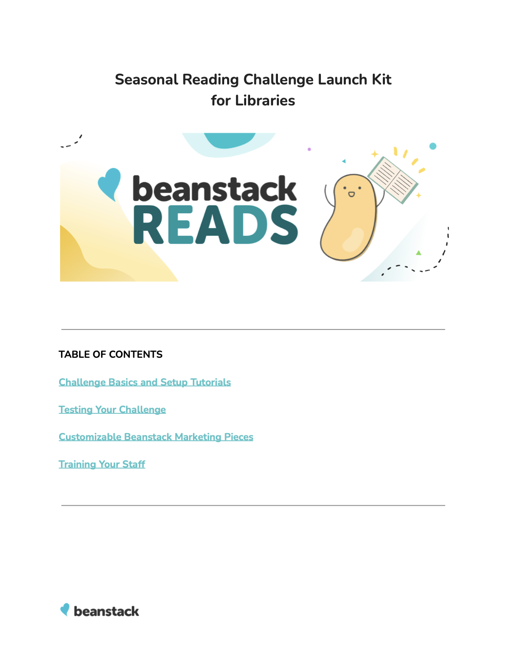 Seasonal Reading Challenge Launch Kit for Libraries – Beanstack Help Center