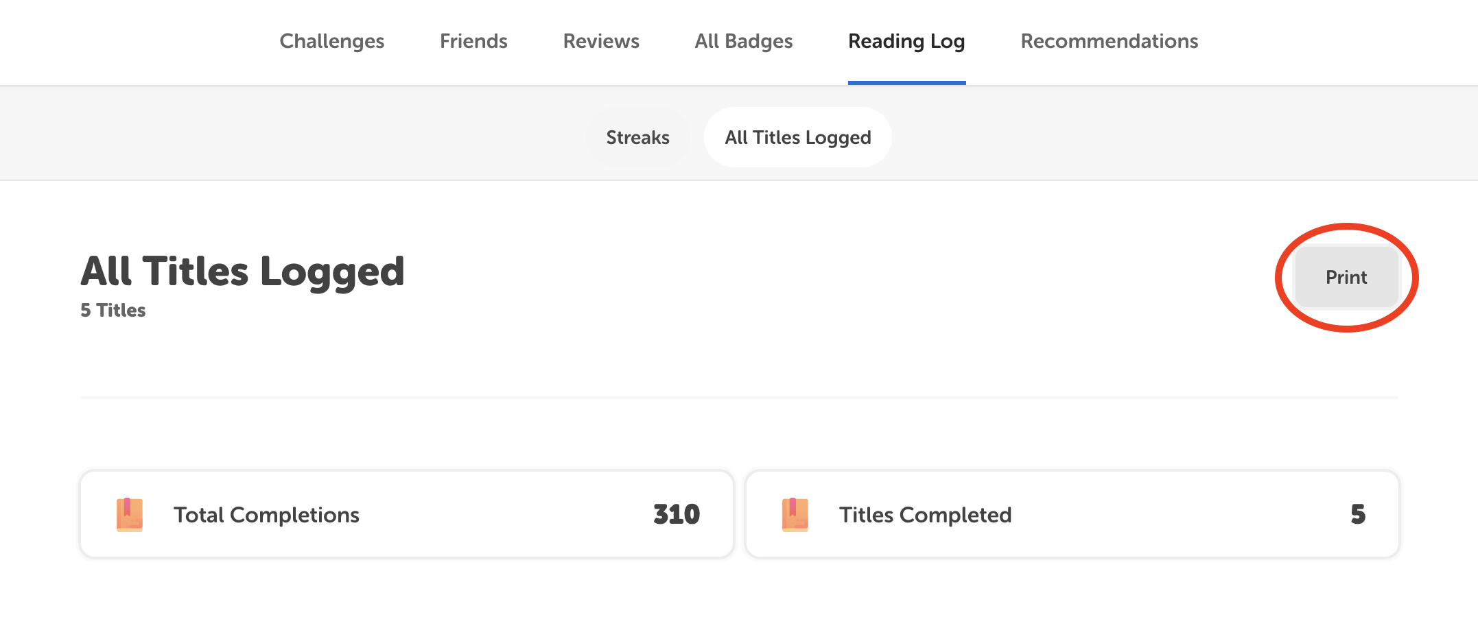 How readers can print their own reading logs – Beanstack Help Center
