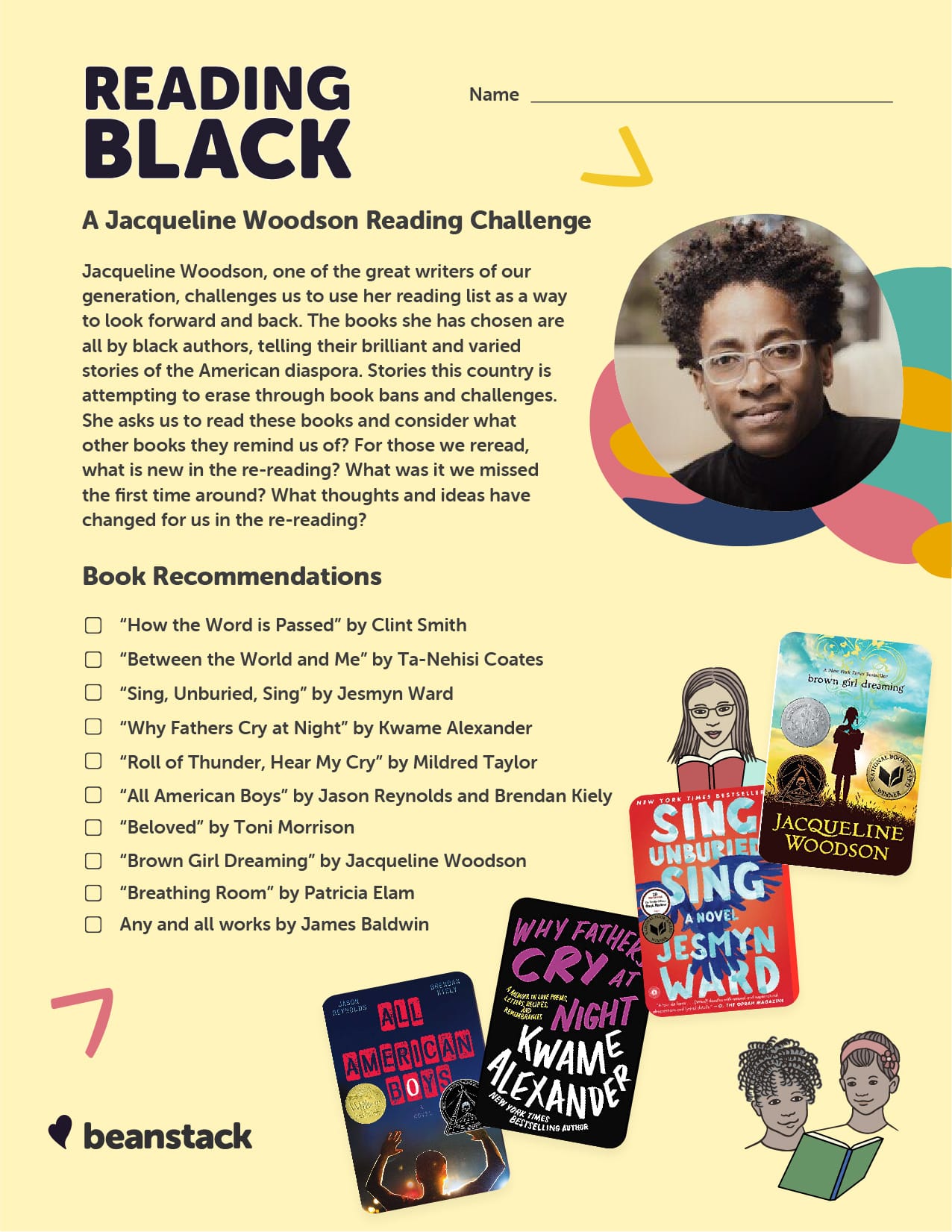 Reading Black: A Jacqueline Woodson Reading Challenge – Beanstack Help ...