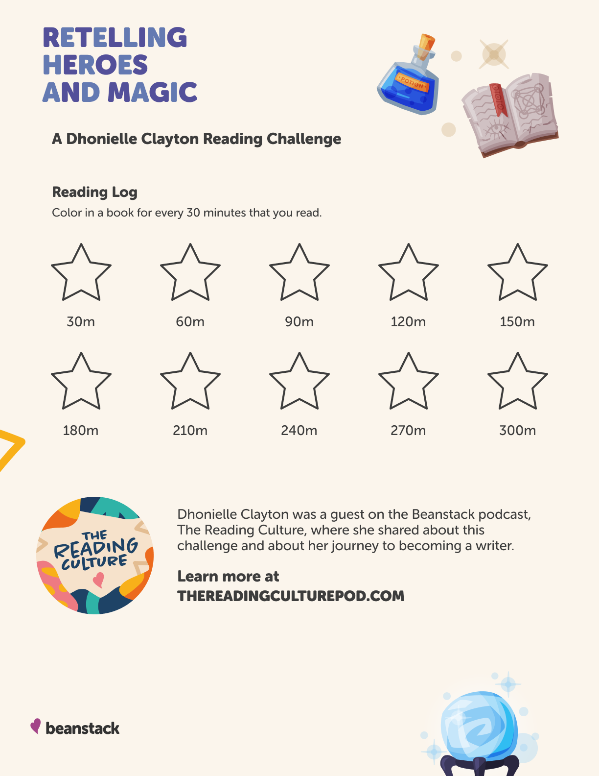 Retelling Heroes and Magic: A Dhonielle Clayton Reading Challenge – Beanstack Help Center