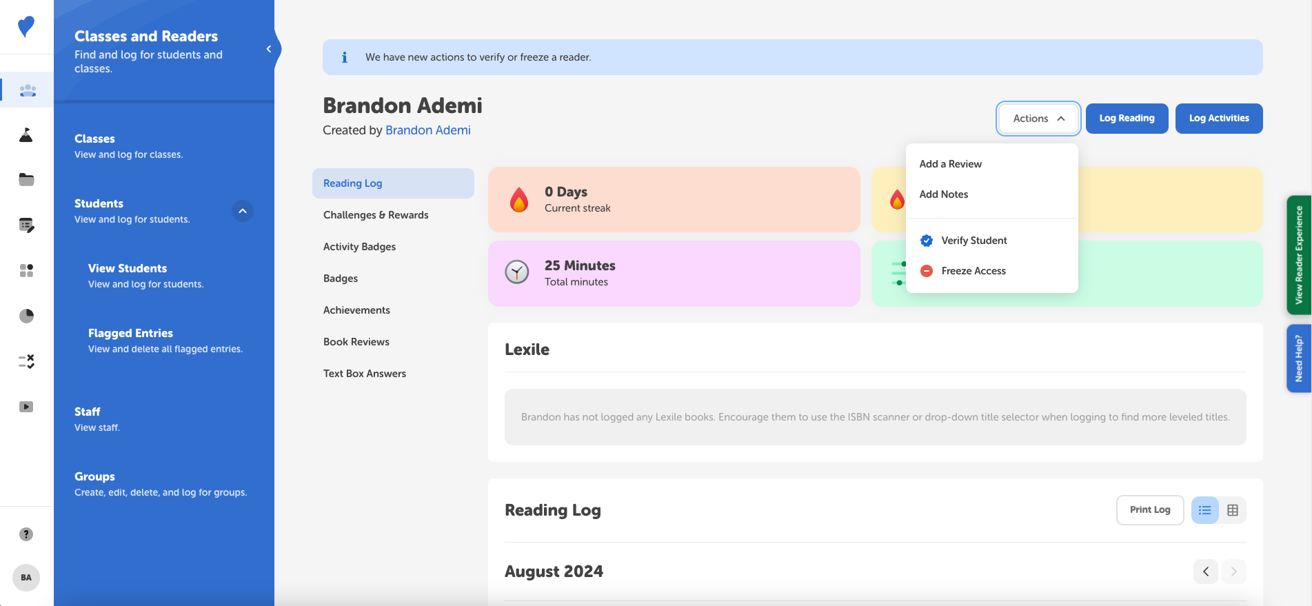 Beanstack’s Reading Integrity Suite – Beanstack Help Center