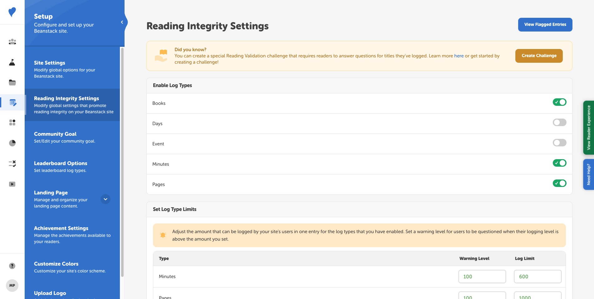 Beanstack’s Reading Integrity Suite – Beanstack Help Center