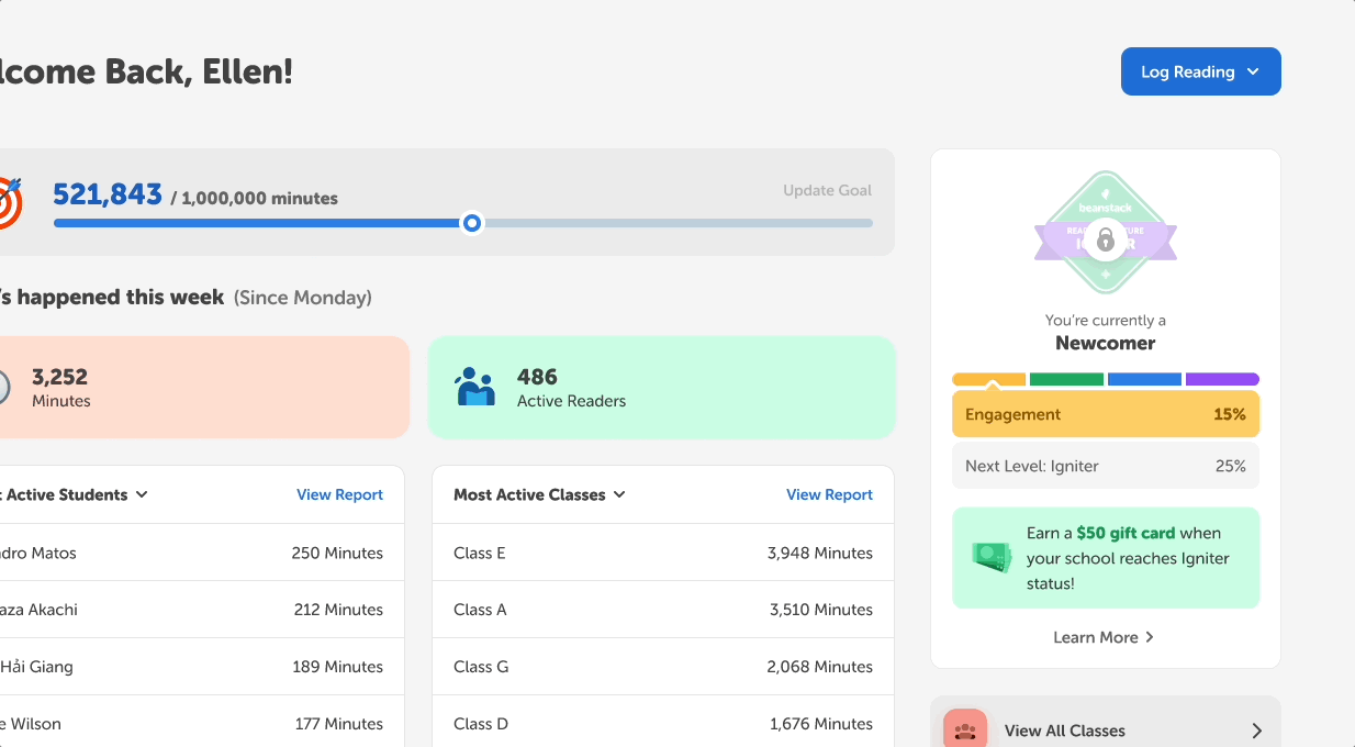 How to log reading for myself as a teacher on the web – Beanstack Help ...