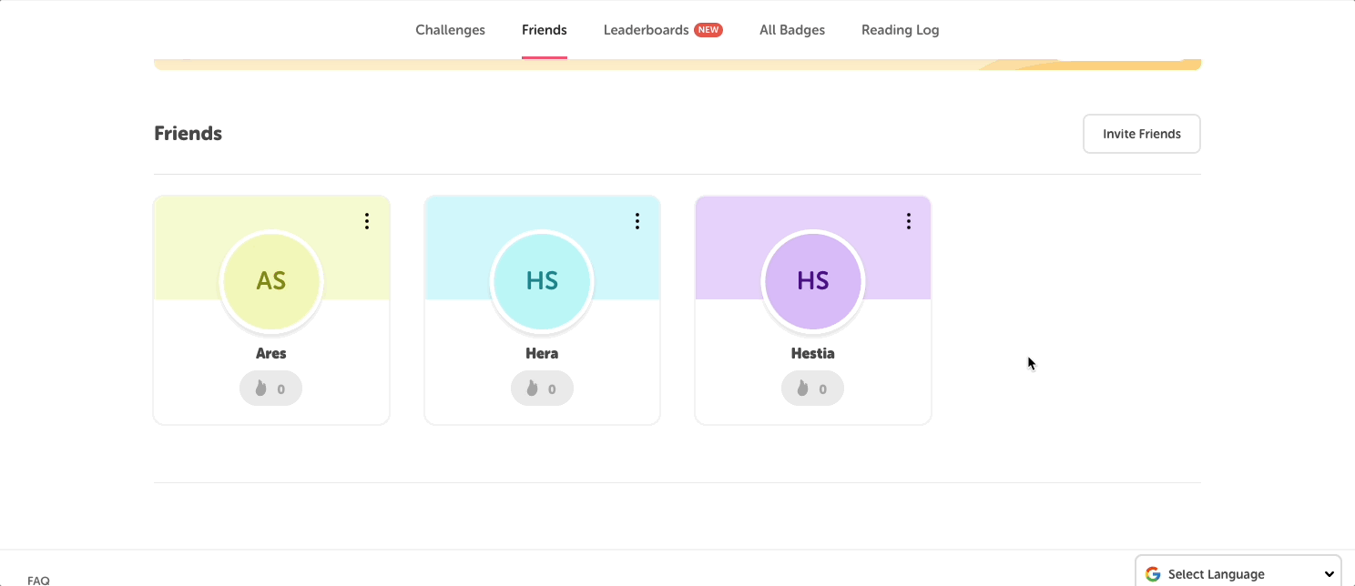 Schools: How to use the Friends tab – Beanstack Help Center