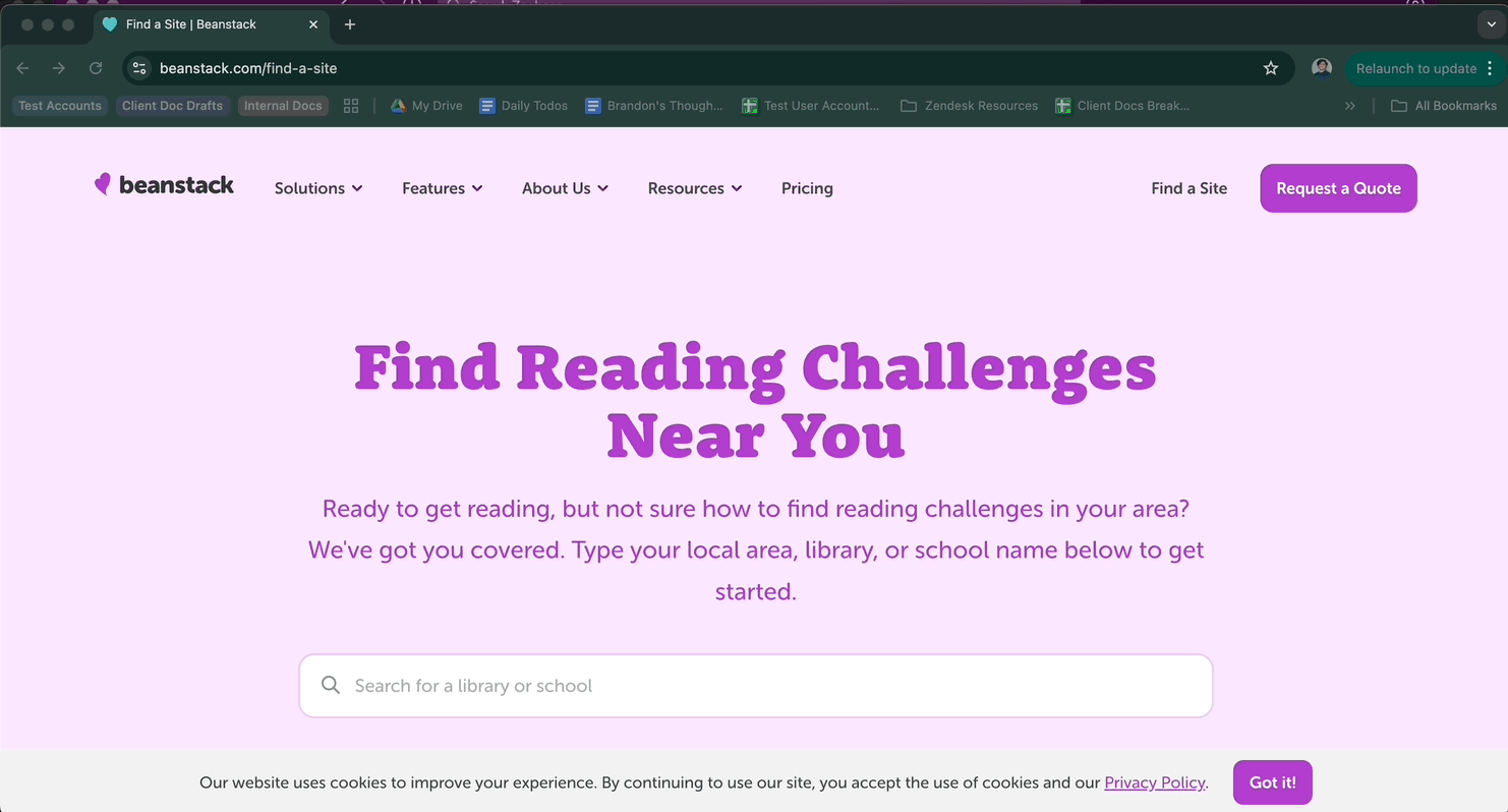 How to clear cache and cookie data on browsers – Beanstack Help Center