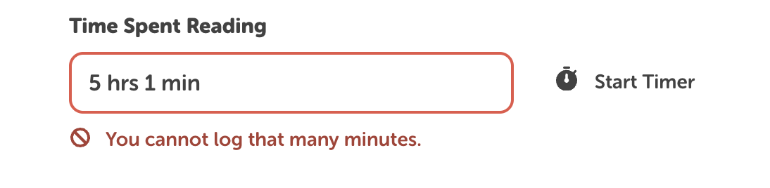 How much reading time can students log at once? – Beanstack Help Center