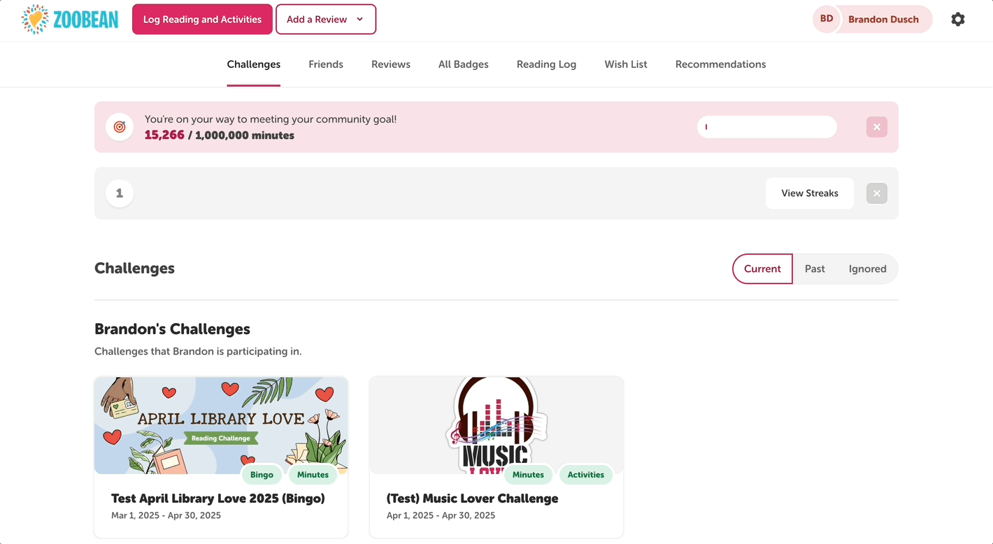 How to log minutes using the web timer – Beanstack Help Center