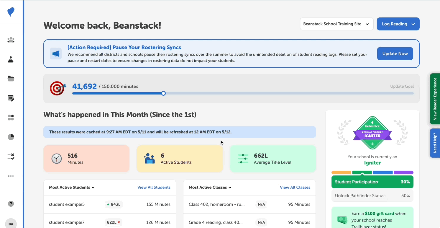 Lexile Insights for Teachers – Beanstack Help Center