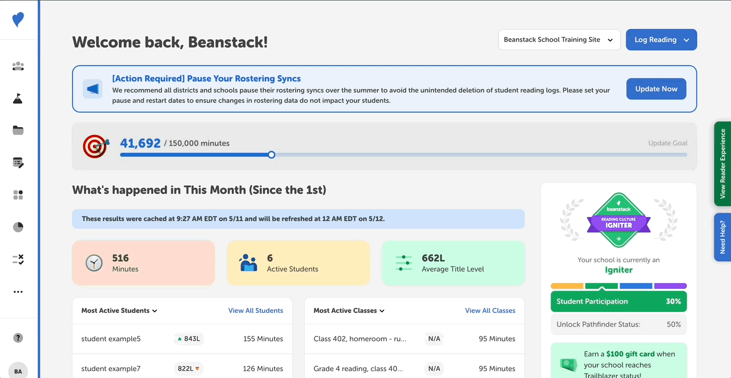 Using Beanstack data to run reading competitions – Beanstack Help Center