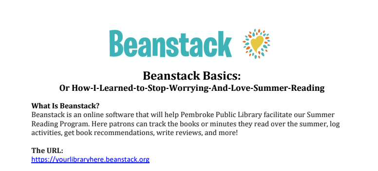 Library staff and reader cheat sheet examples – Beanstack Help Center