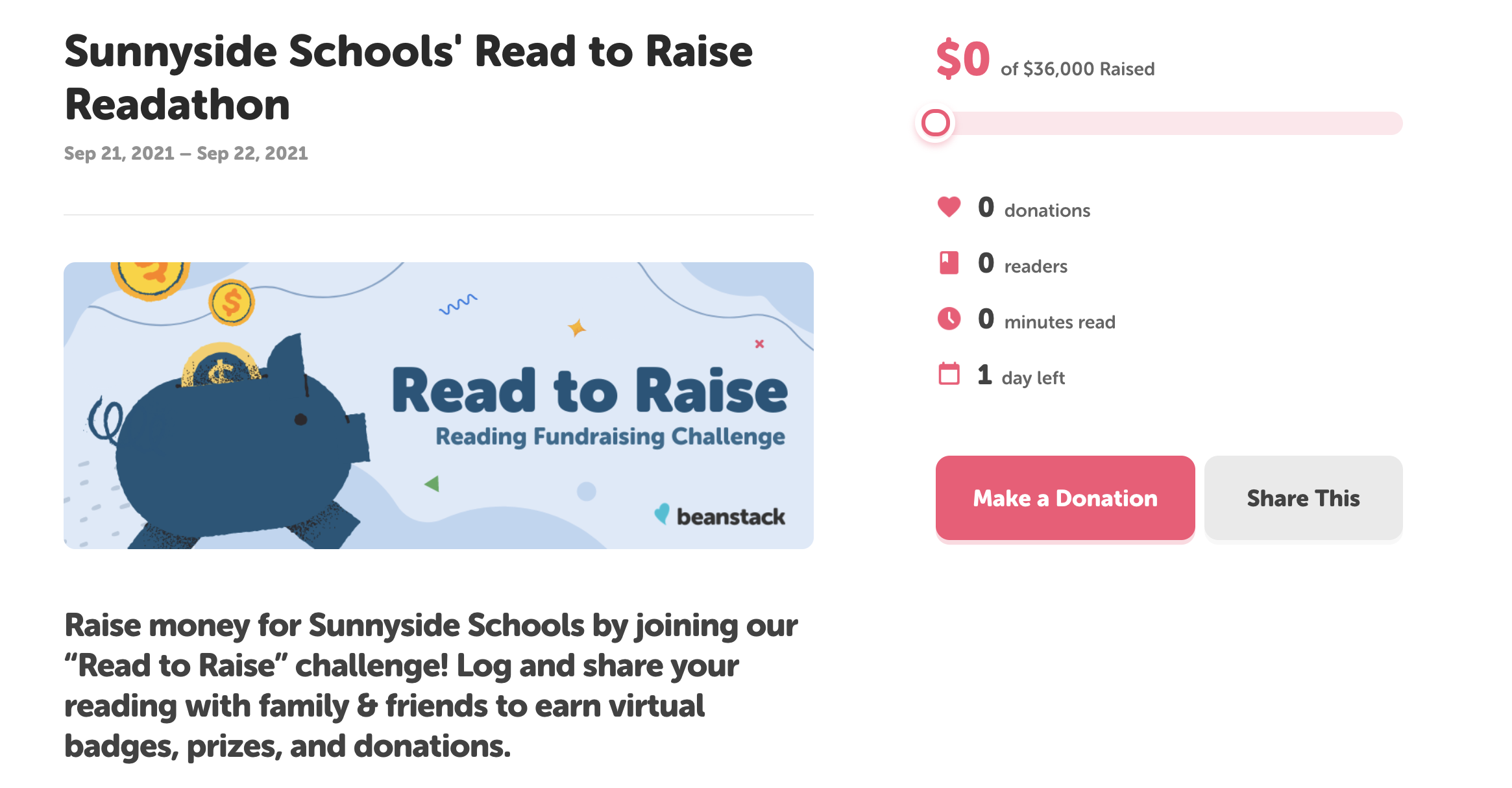 How to create a reading fundraiser – Beanstack Help Center