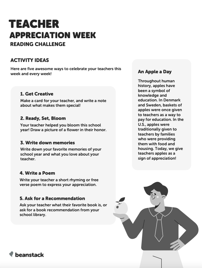 Teacher Appreciation 2022 – Beanstack Help Center